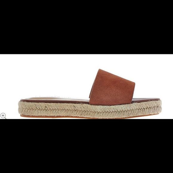H by Halston | Shoes | H By Halston Suede Flat Espadrille Slide Norma ...